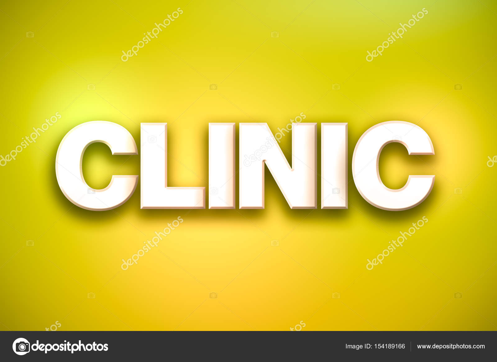 Clinic Theme Word Art on Colorful Background — Stock Photo ...
