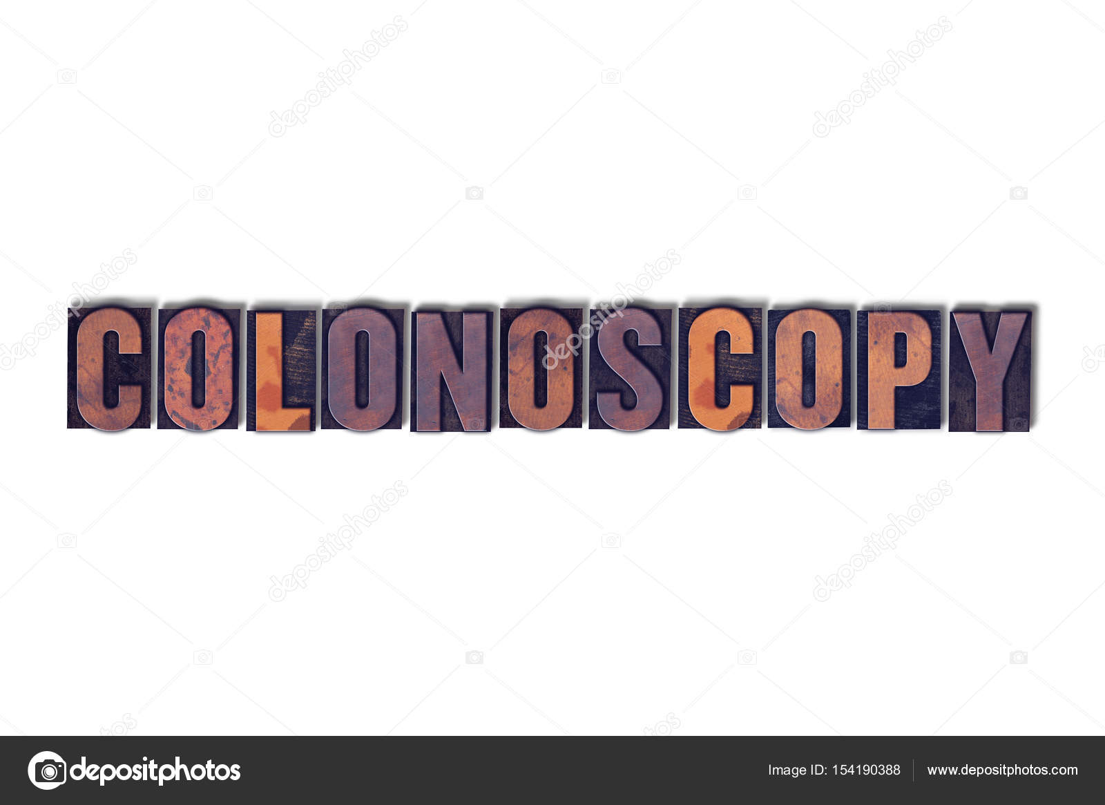 Colonoscopy Concept Painted Watercolor Word Art — Stock Photo ...