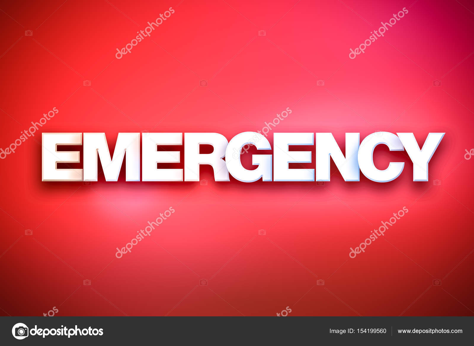 Emergency Theme Word Art on Colorful Background Stock Photo by ...