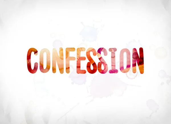 Concepto De Separación Acuarela Pintada Word Art Ilustración De Stock