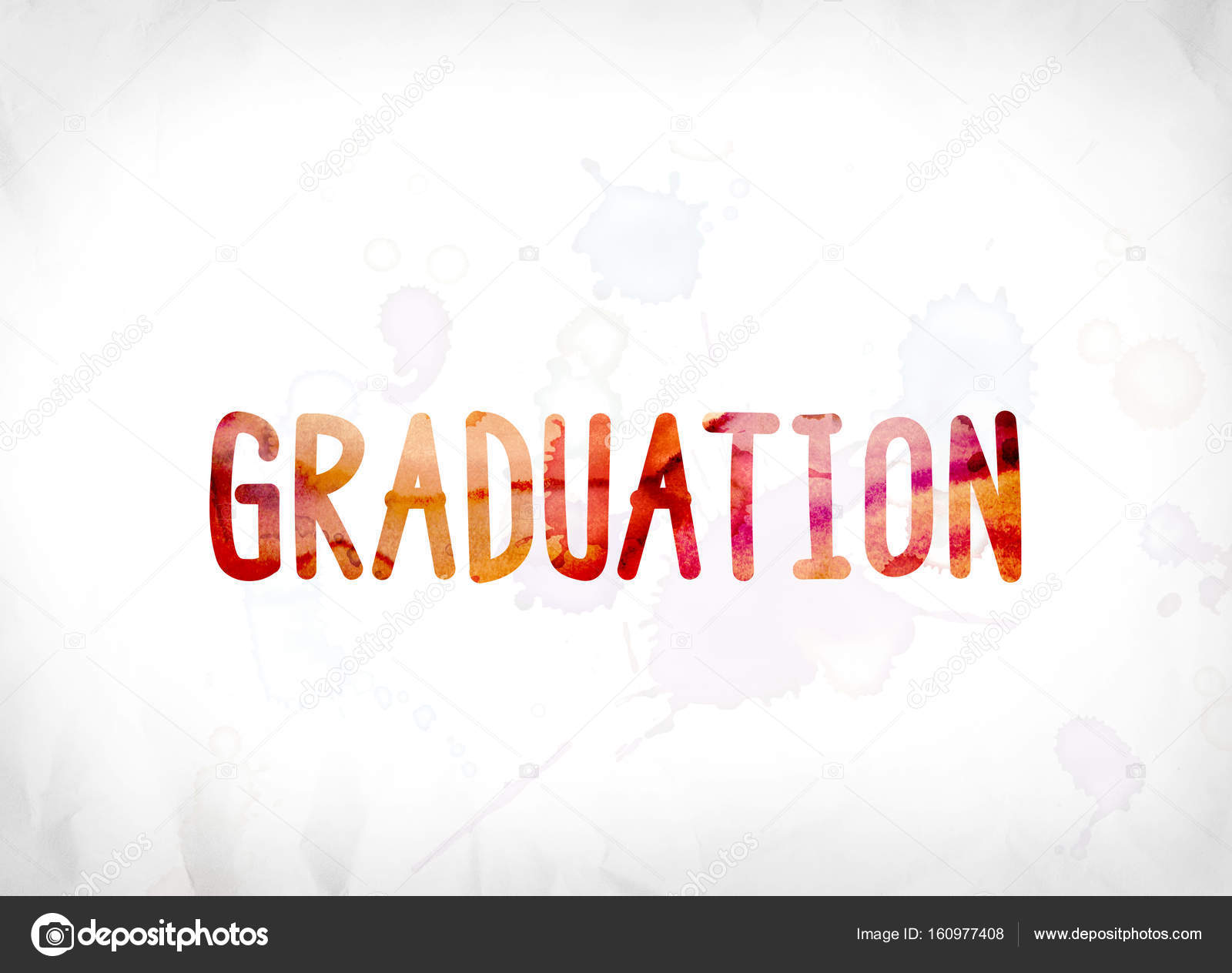 Graduation Concept Painted Watercolor Word Art — Stock Photo ...