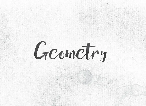 Geometry Concept Painted Watercolor Word Art Stock Illustration by ...