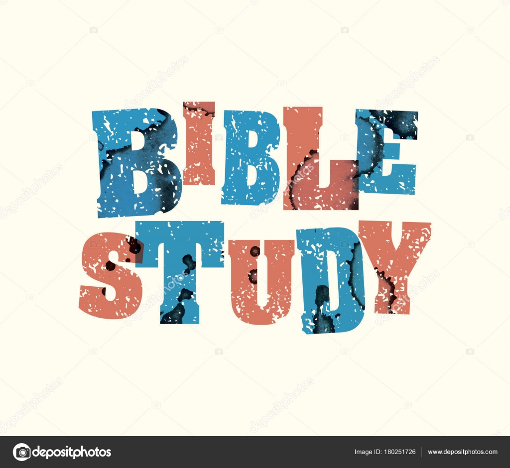 Bible Study Concept Stamped Word Art Illustration Stock Vector by ...