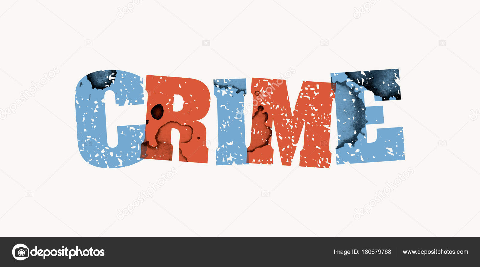Crime Concept Stamped Word Art Illustration Stock Vector by ...