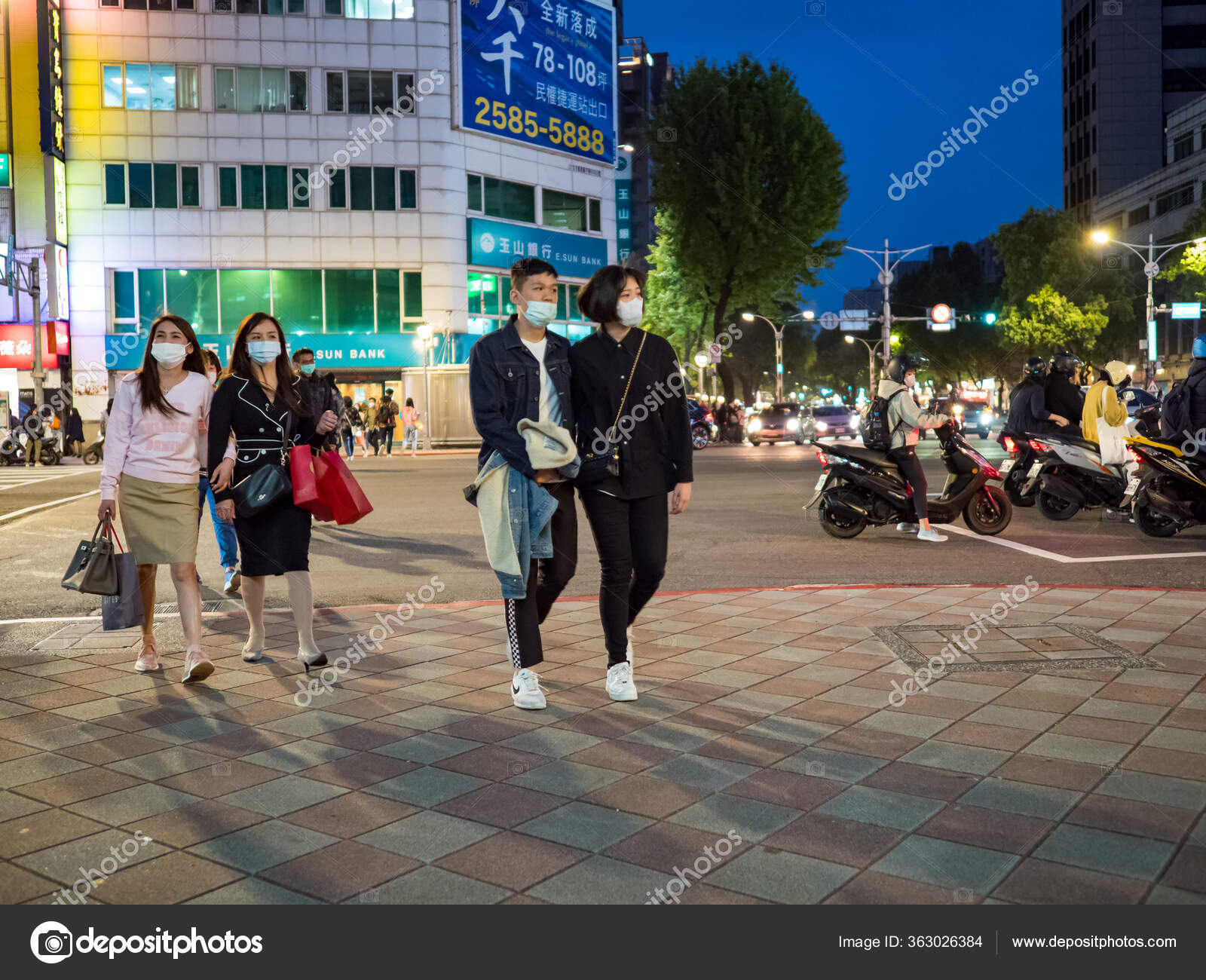 People Wearing Face Mask Taipei Taiwan – Stock Editorial Photo ...
