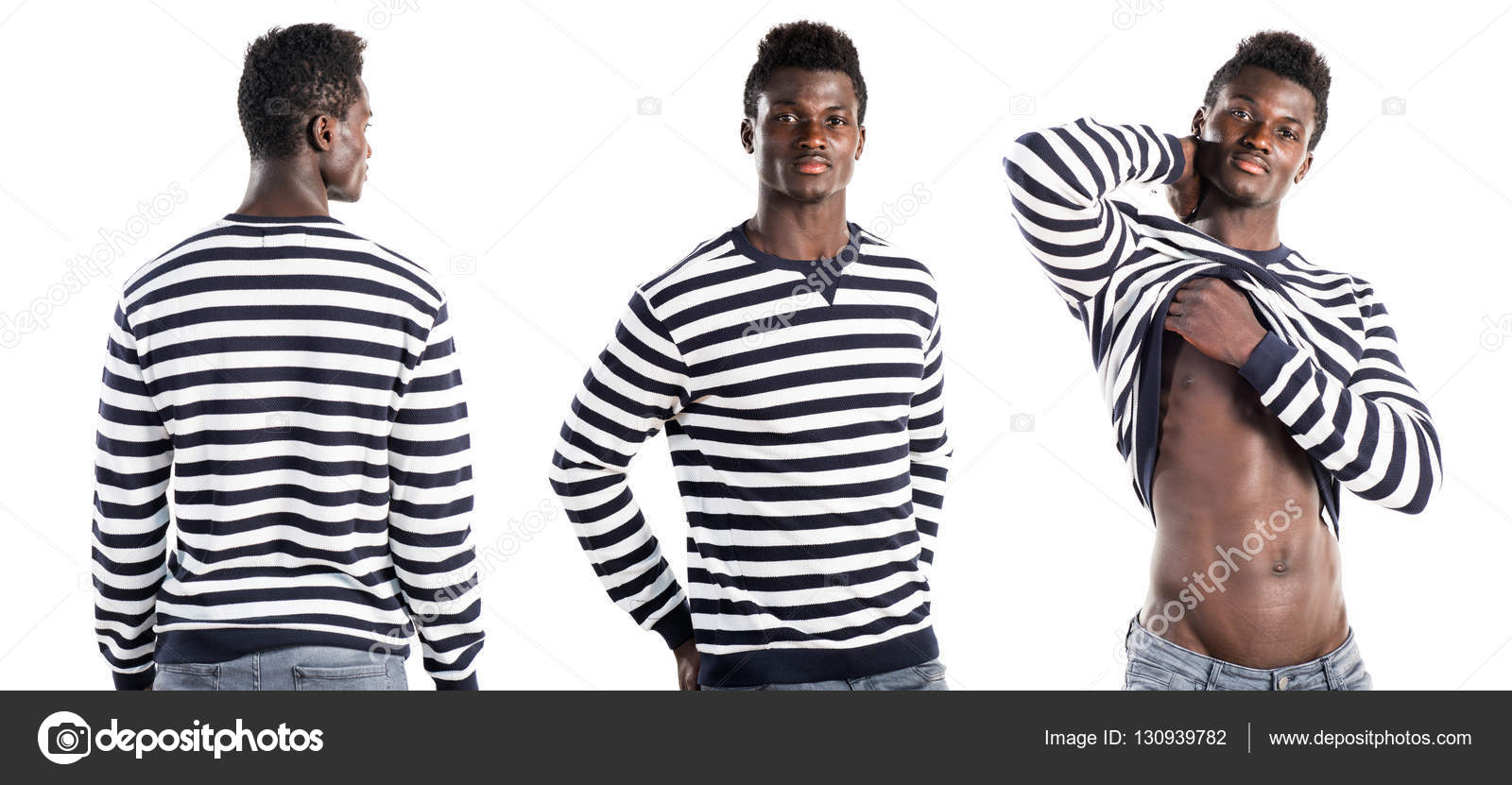 Handsome black man posing — Stock Photo © luismolinero #130939782