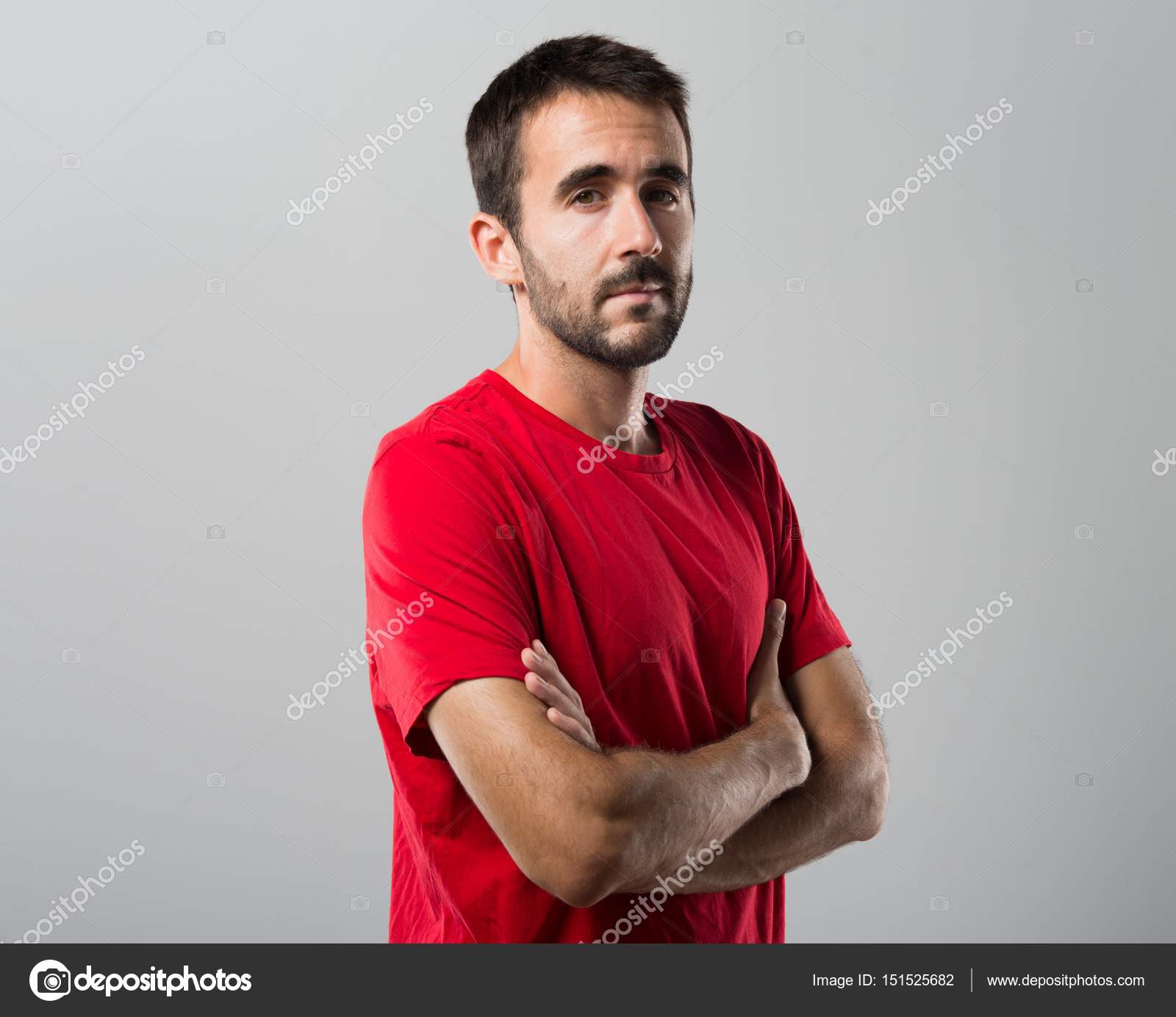 Man posing in studio — Stock Photo © luismolinero #151525682