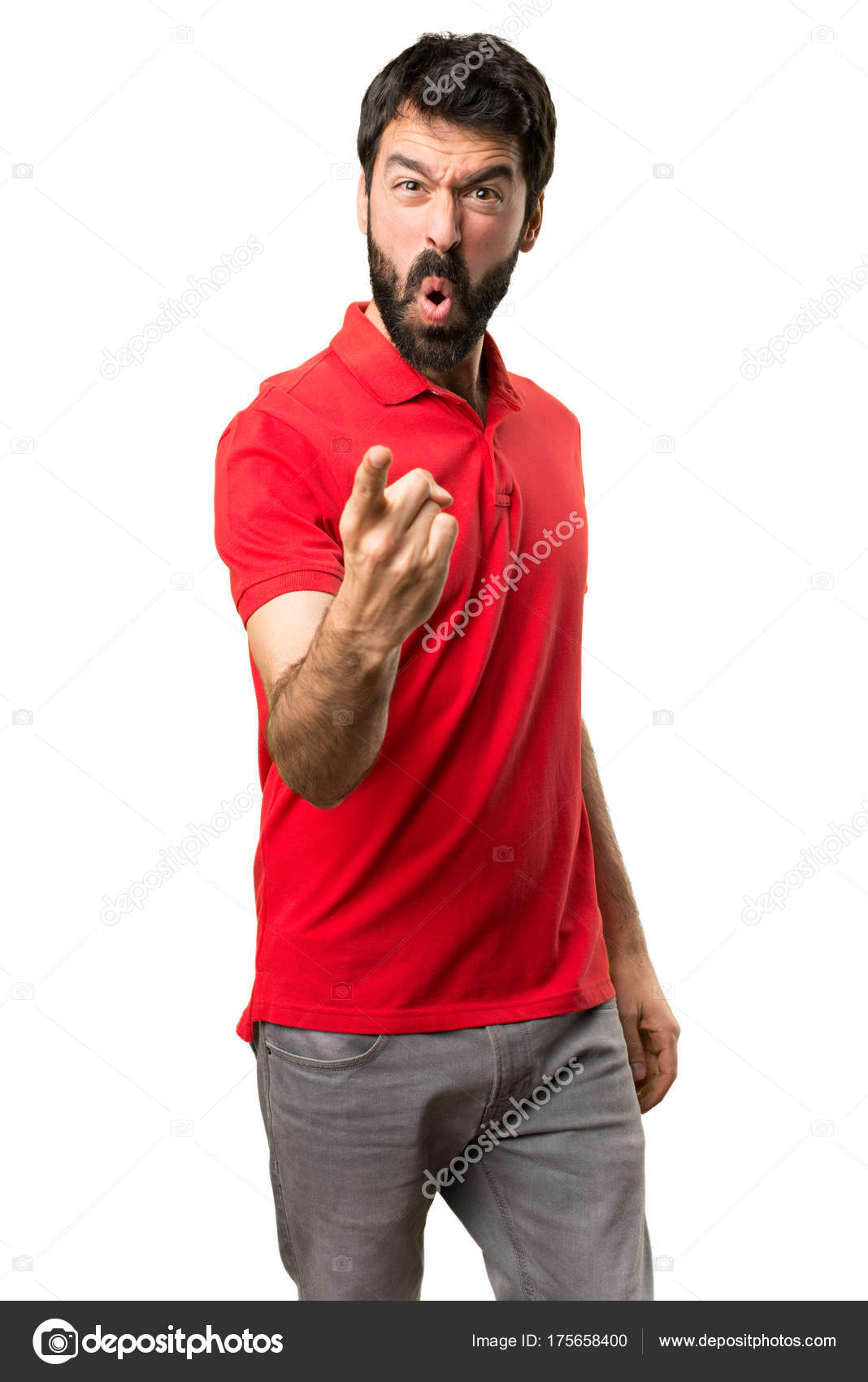 Handsome man shouting Stock Photo by ©luismolinero 175658400