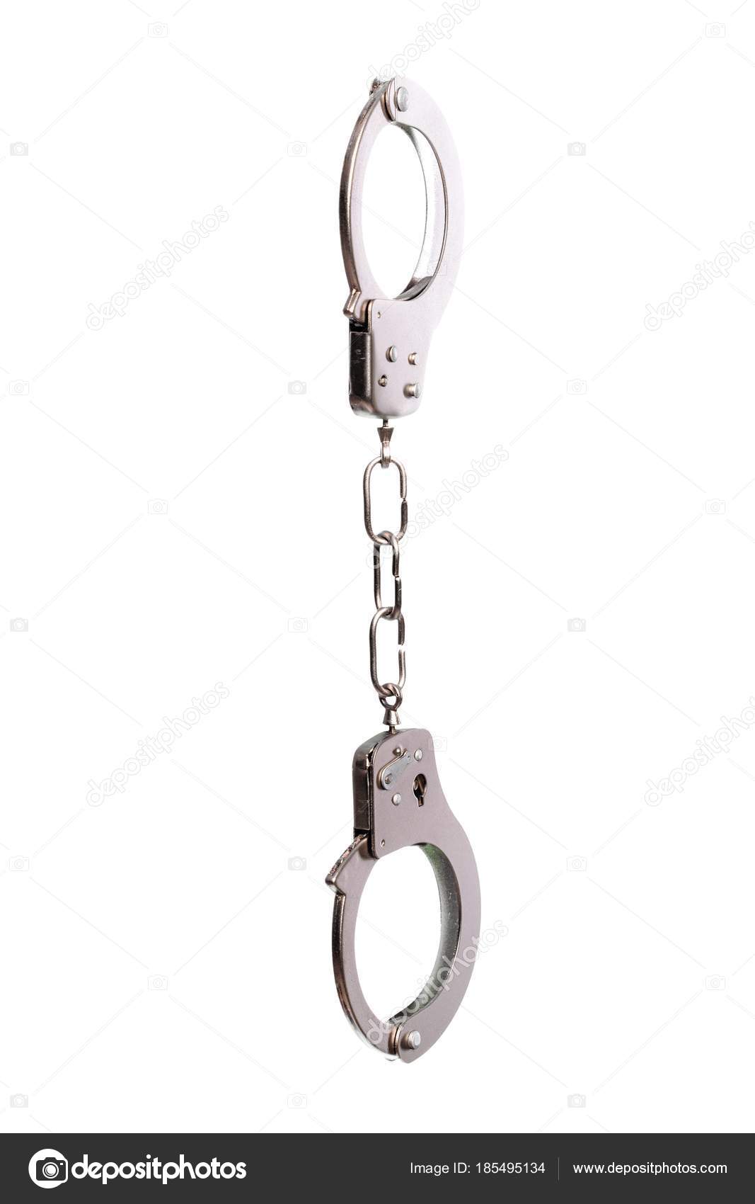 Handcuffs over isolated white background Stock Photo by ©luismolinero ...