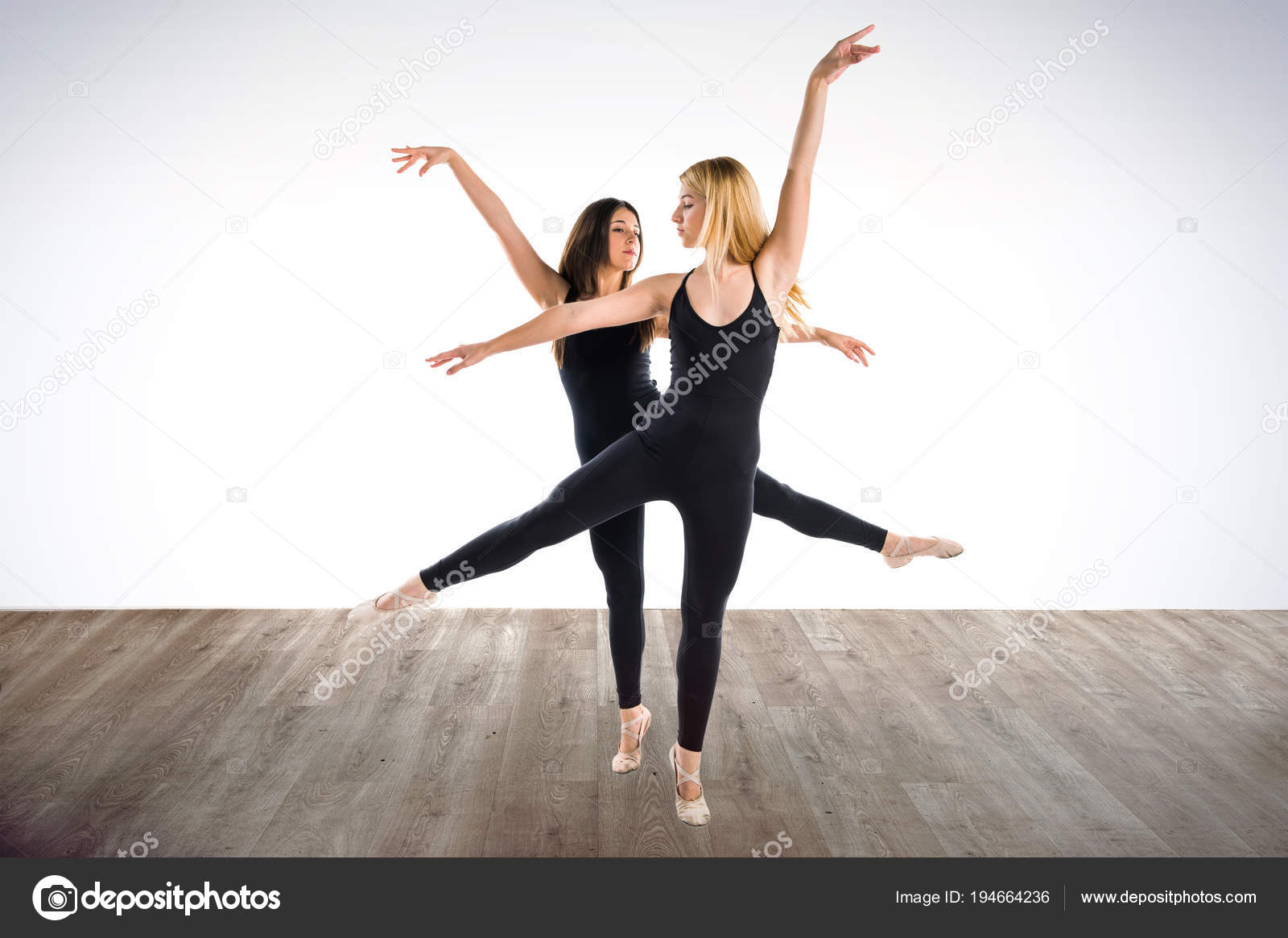 Two girls dancing ballet Stock Photo by ©luismolinero 194664236