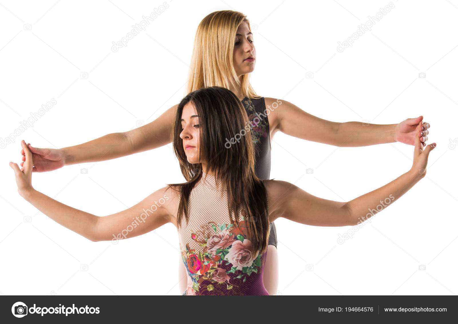 Two girls dancing ballet Stock Photo by ©luismolinero 194664576