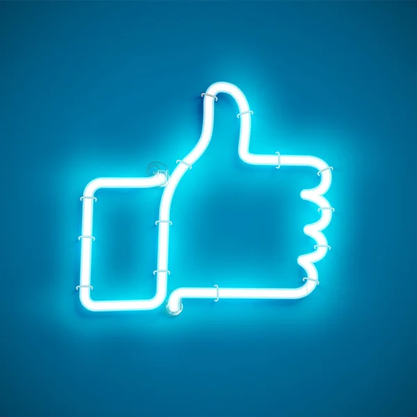 Realistic neon like sign, vector illustration Stock Vector by ©Seby87 ...