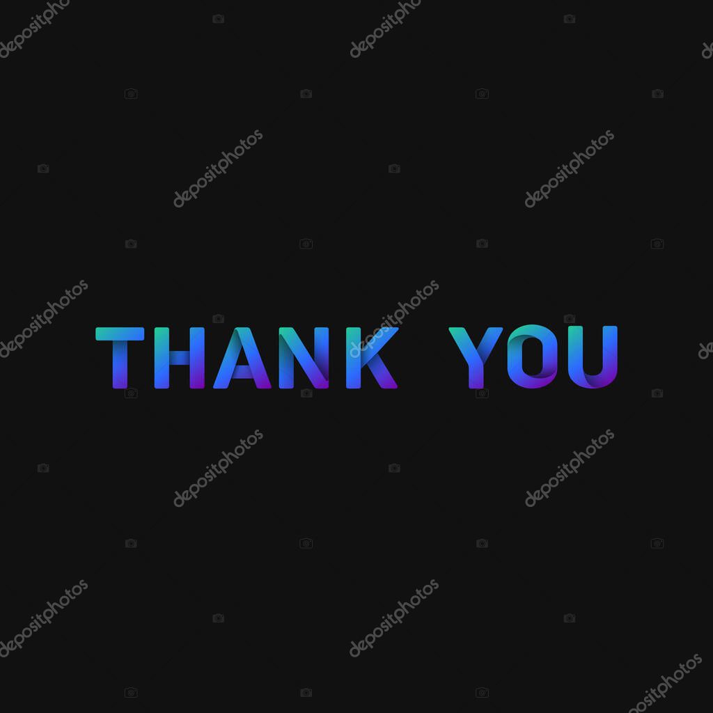 Palabra de papel plegado 'GRACIAS' con fondo oscuro, ilustración ...