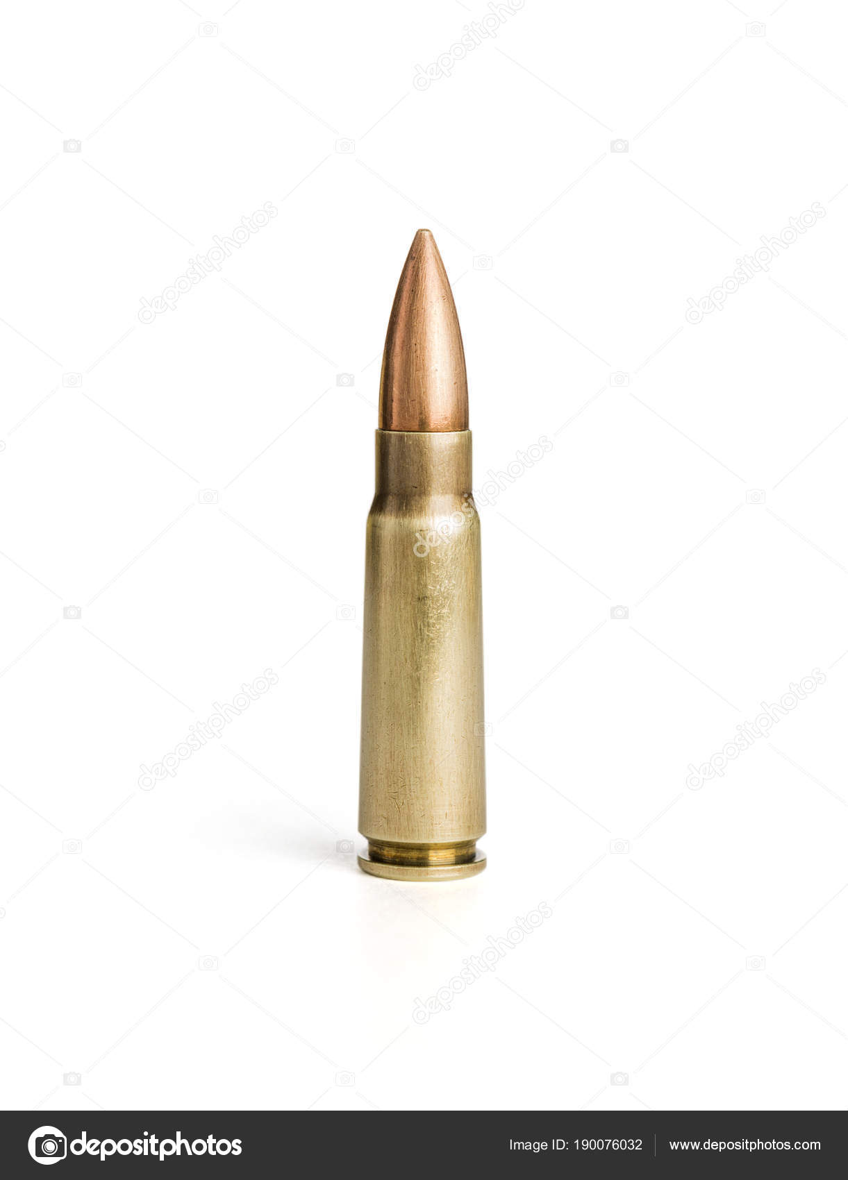 Single rifle bullet Stock Photo by ©wabeno 190076032