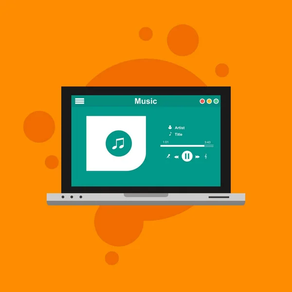 Web development icon set - laptop screen shows internet html tags css styles, scripts — Stock ...