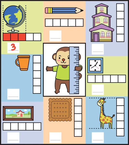 Exercise Preschool Kindergarten Kids Letters Practice Stock Vector ...