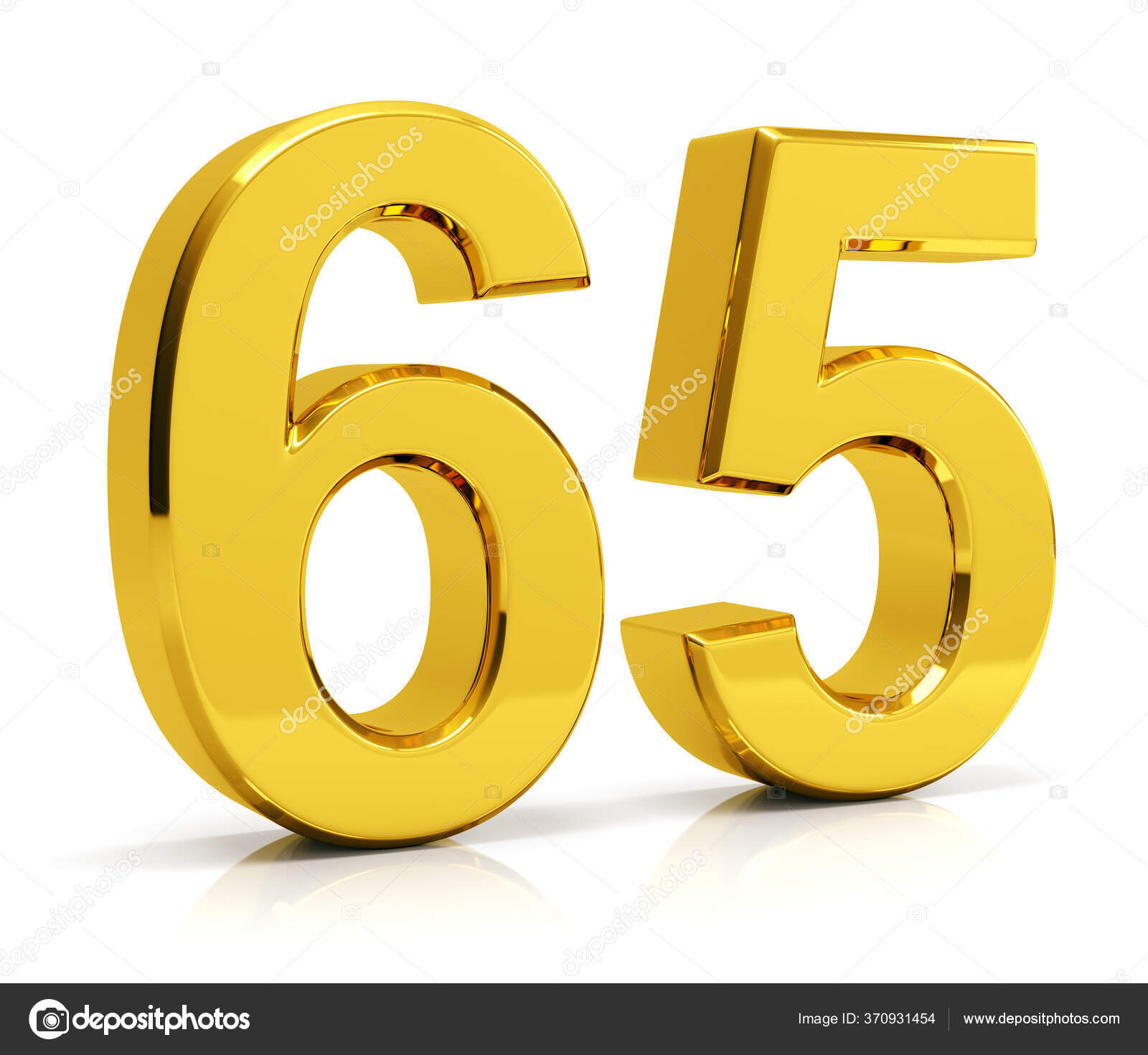 Gold Number Isolated White Background Stock Photo by ©md3d 370931454