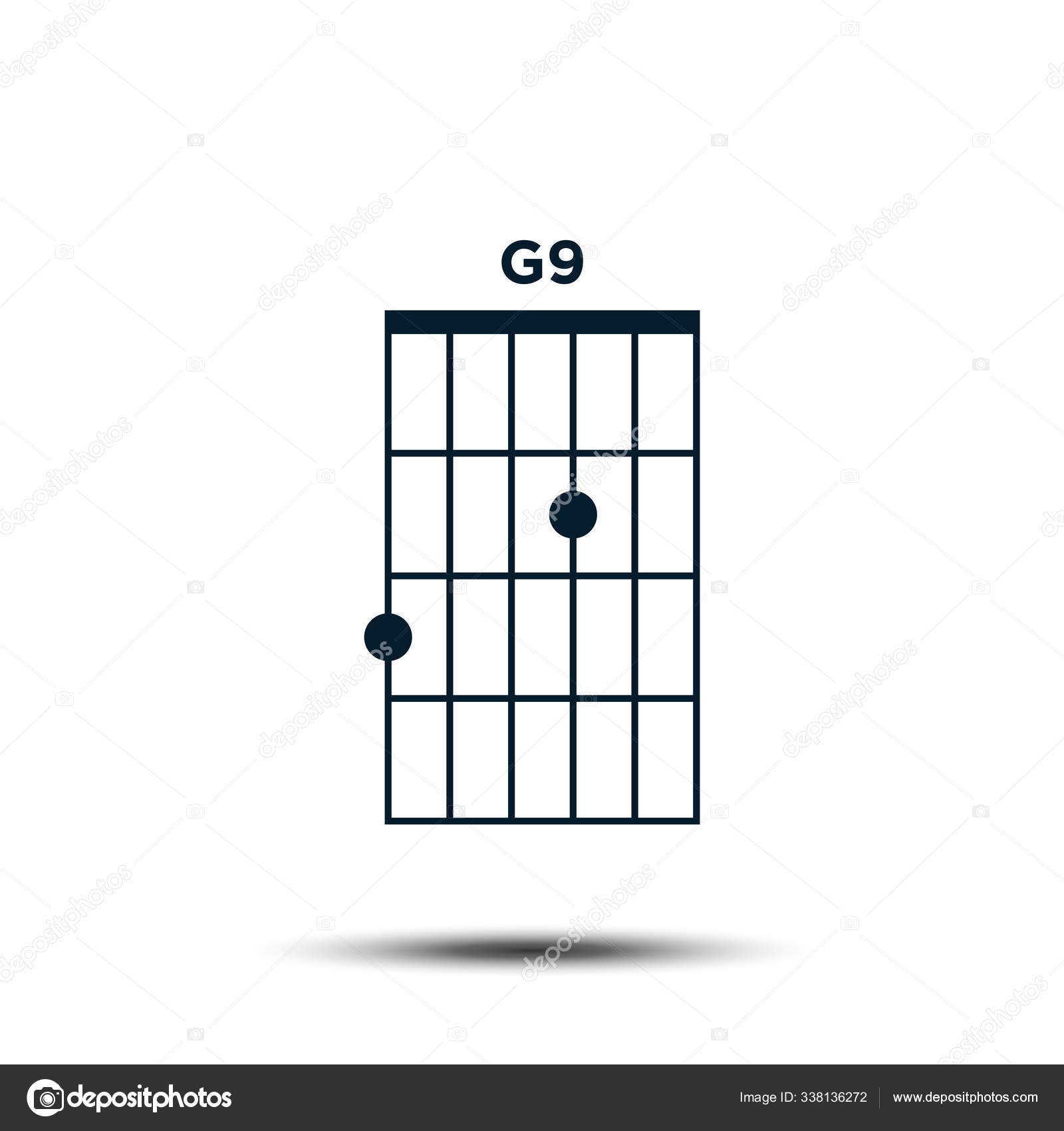 Acorde G9 Guitarra Eb9