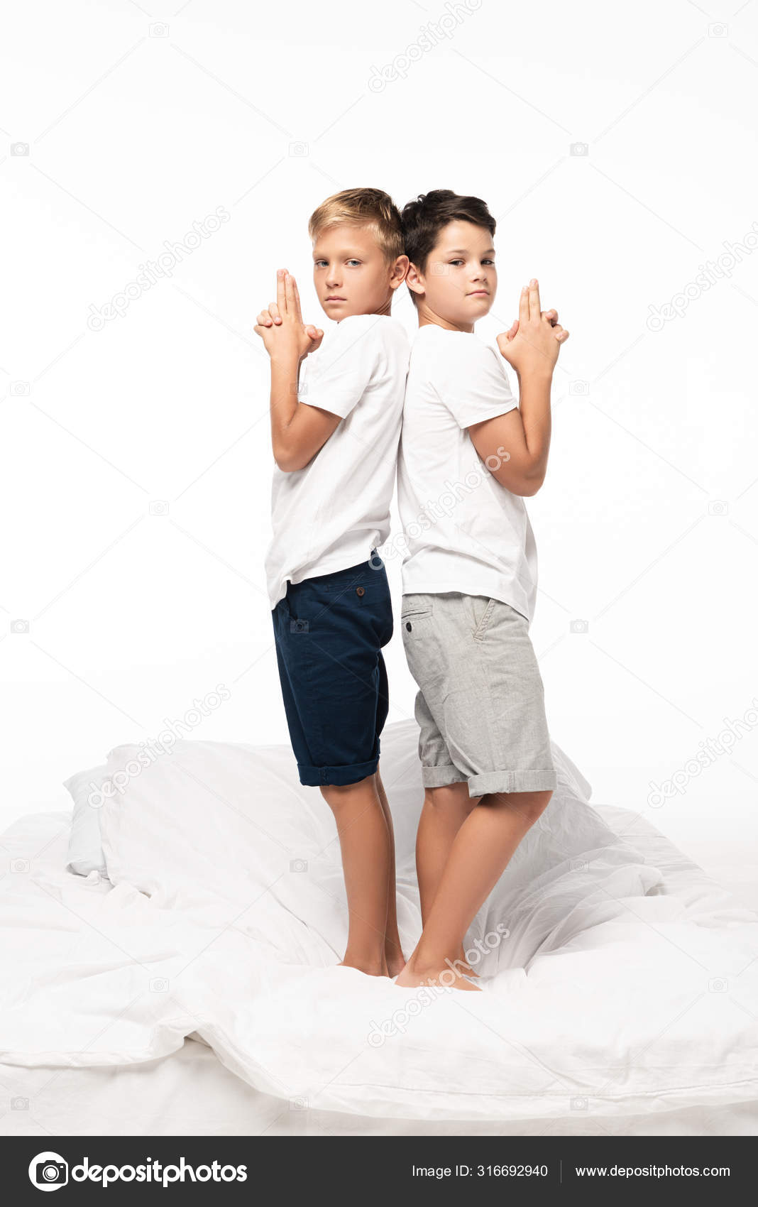 Two Boys Standing
