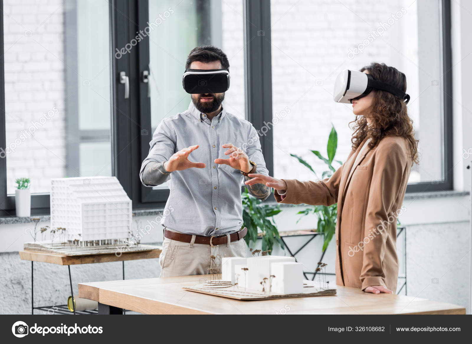 Virtuális Valóság Építészek Virtuális Valóság Headset Gesztikuláló Nézi ... Virtuális Valóság Építészek Virtuális Valóság Headset Gesztikuláló Nézi ...
