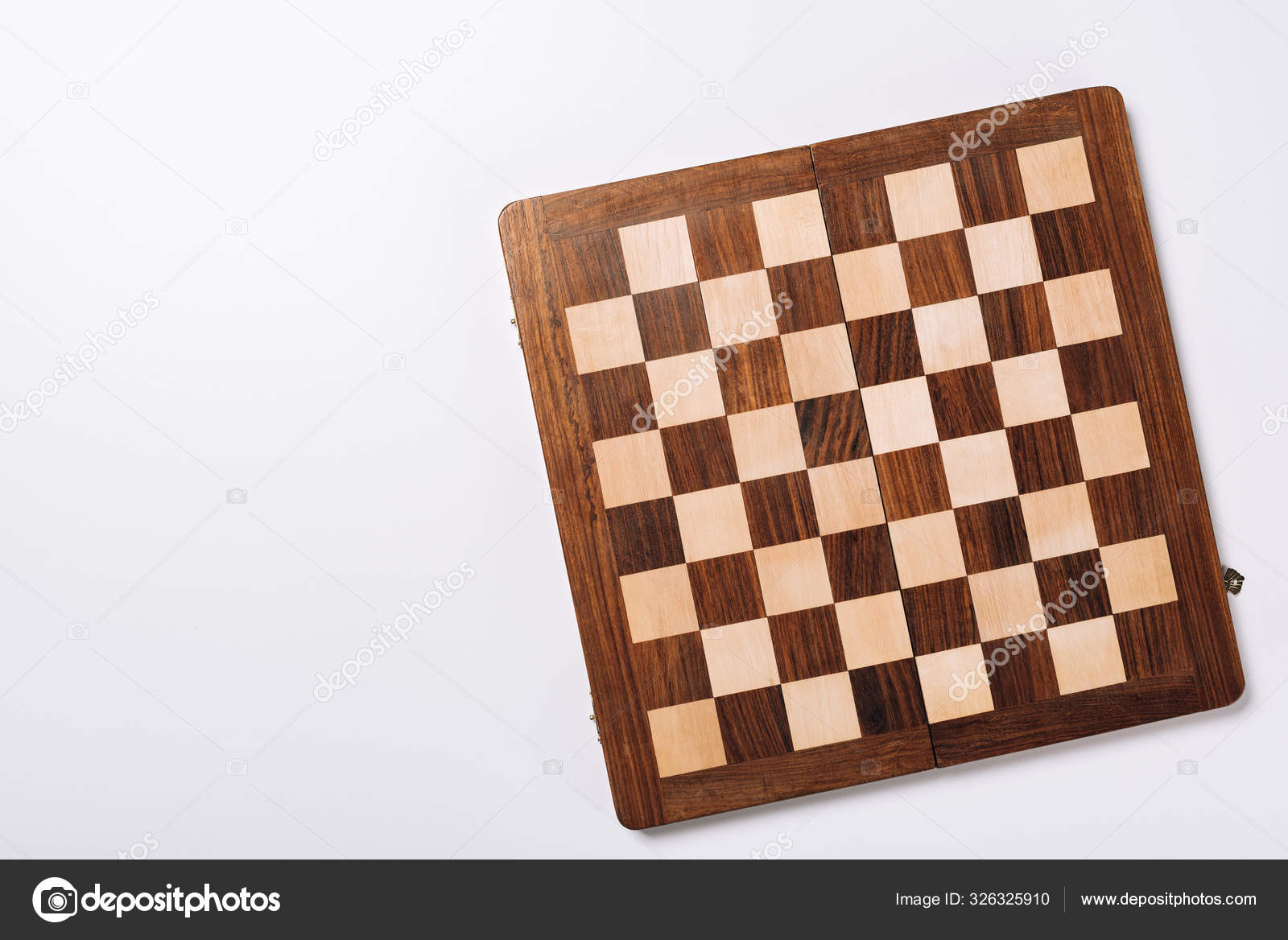 Top View Checkerboard White Background Copy Space Stock Photo by ...