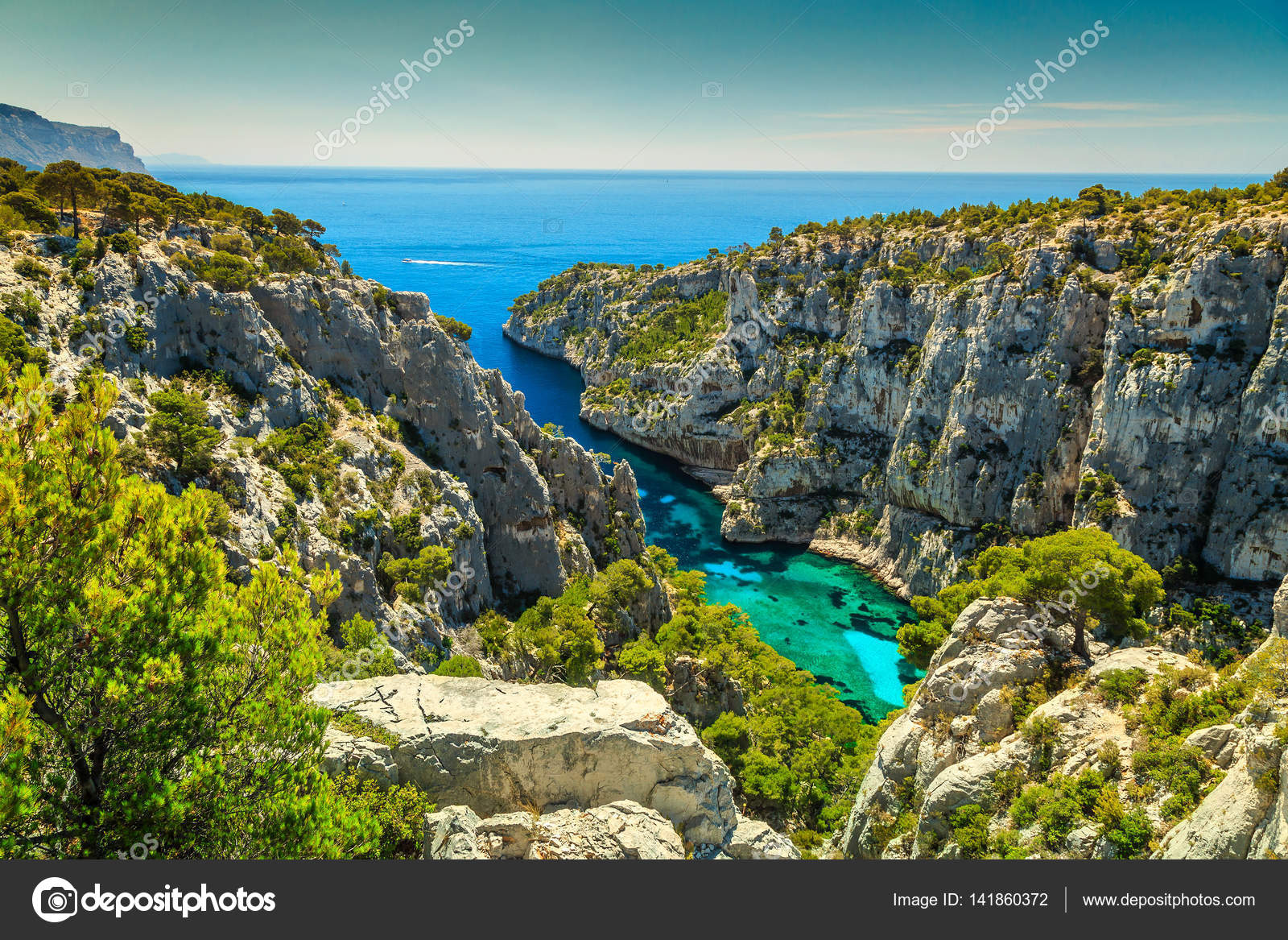 Spectacular Calanques D'En Vau in Cassis near Marseille, France Stock ...
