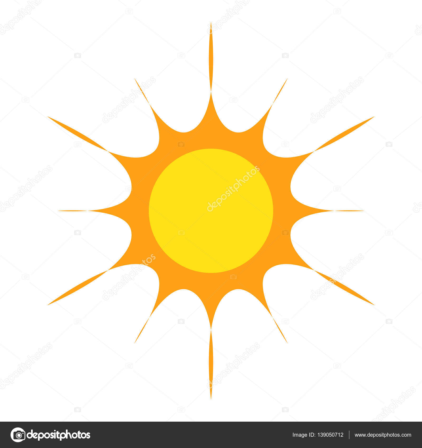 Sun icon vector Stock Vector by ©Studiobarcelona 139050712