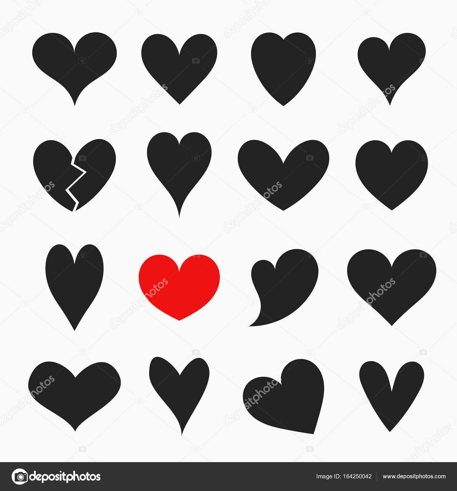 Collection d'icônes Hearts Vecteur par ©Studiobarcelona 164250042