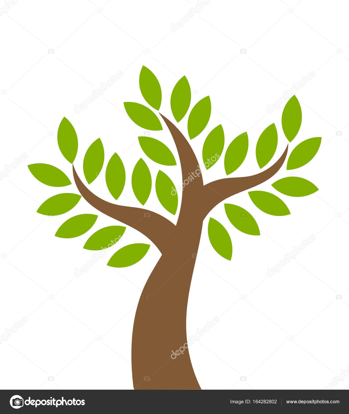 Simple tree vector Stock Vector Image by ©Studiobarcelona #164282802