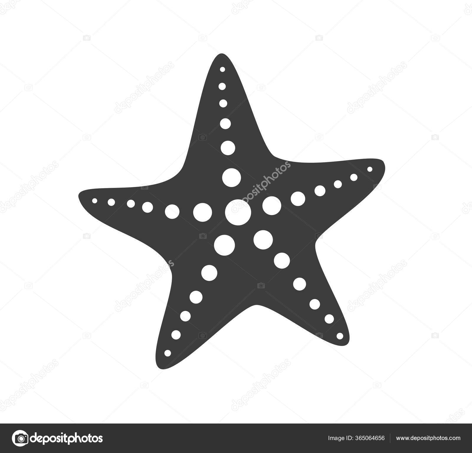 Vector De Estrella De Mar Negro