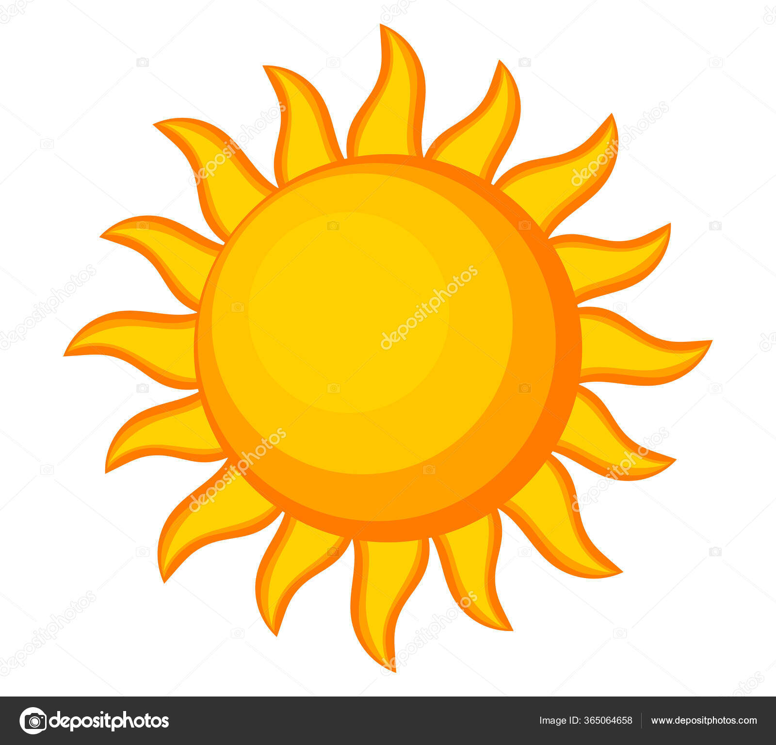 Ícone Desenho Animado Sol Verão Ilustração Vetorial Vetor de ...