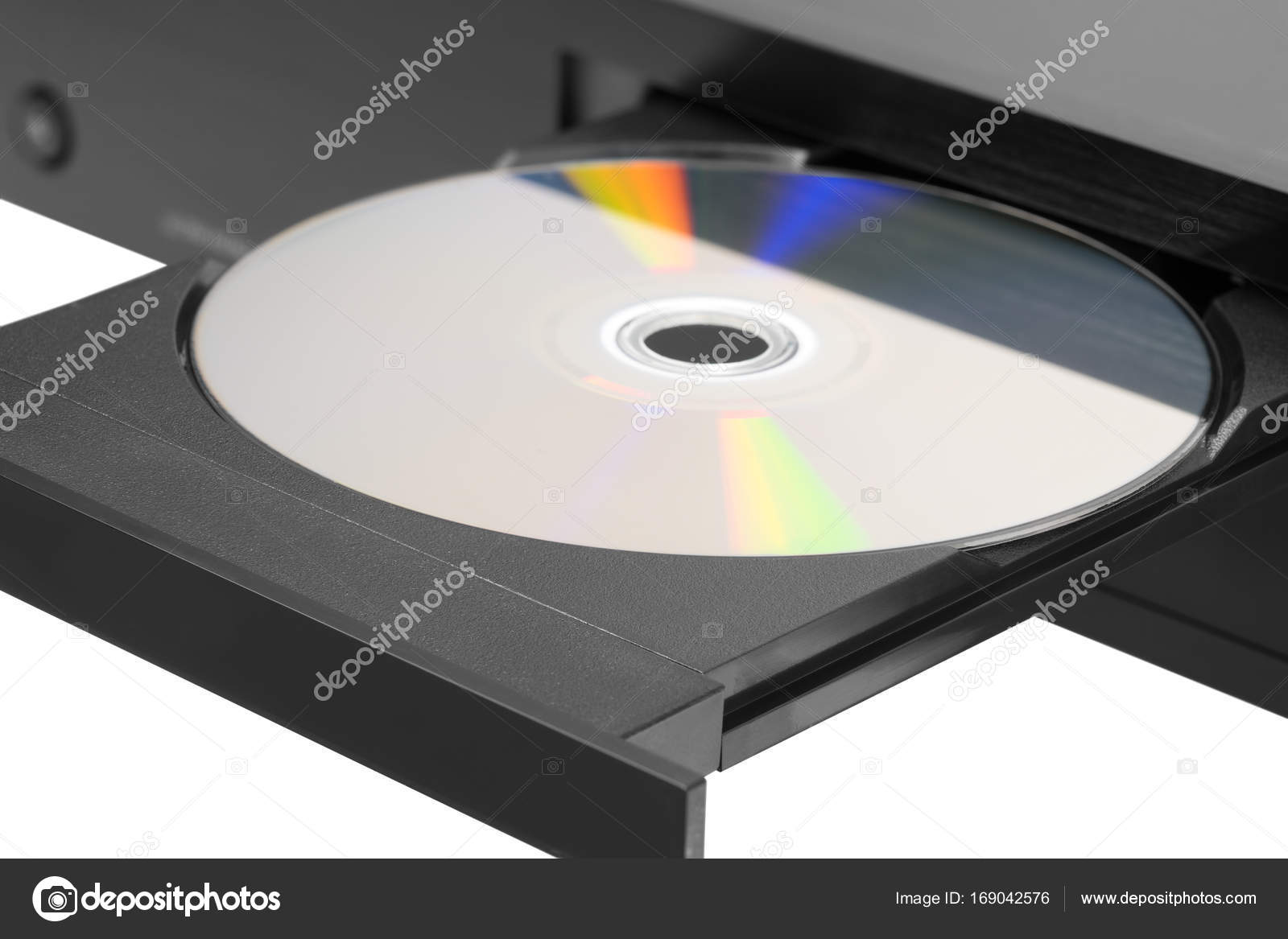 Blue-ray player with a disk — Stock Photo © samsonovs #169042576