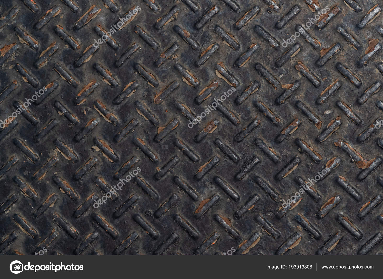 Rusty Black Diamond Plate Texture Background — Stock Photo © Torsakarin ...