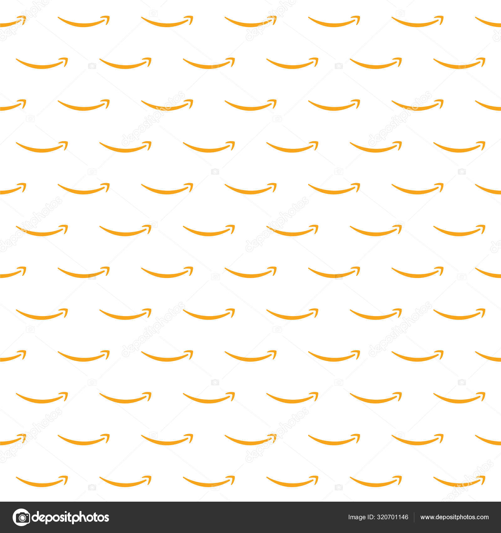 Amazon Logo Pattern Orange Arrows Sign Seamless Background Vector ...