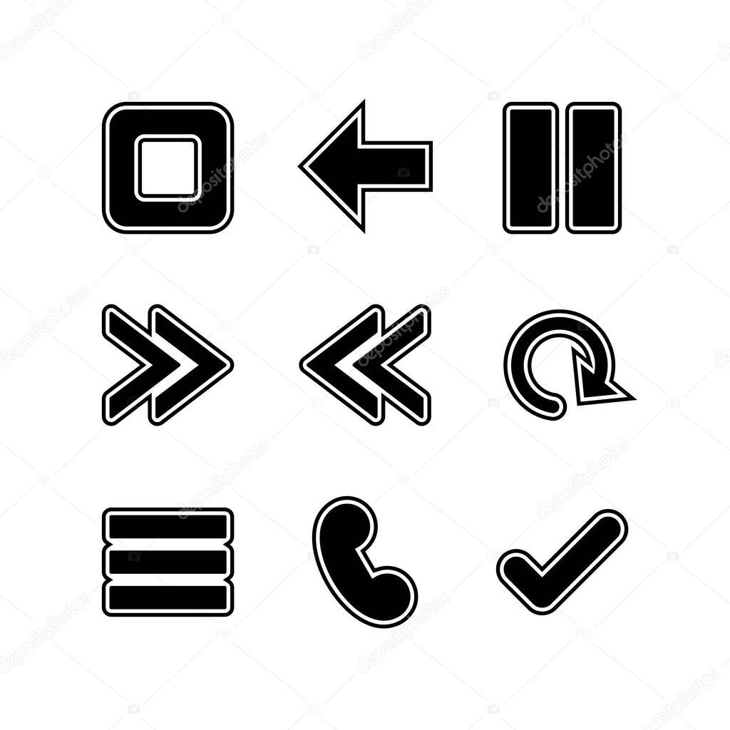 9 elementos básicos iconos para uso personal y comercial... 2022