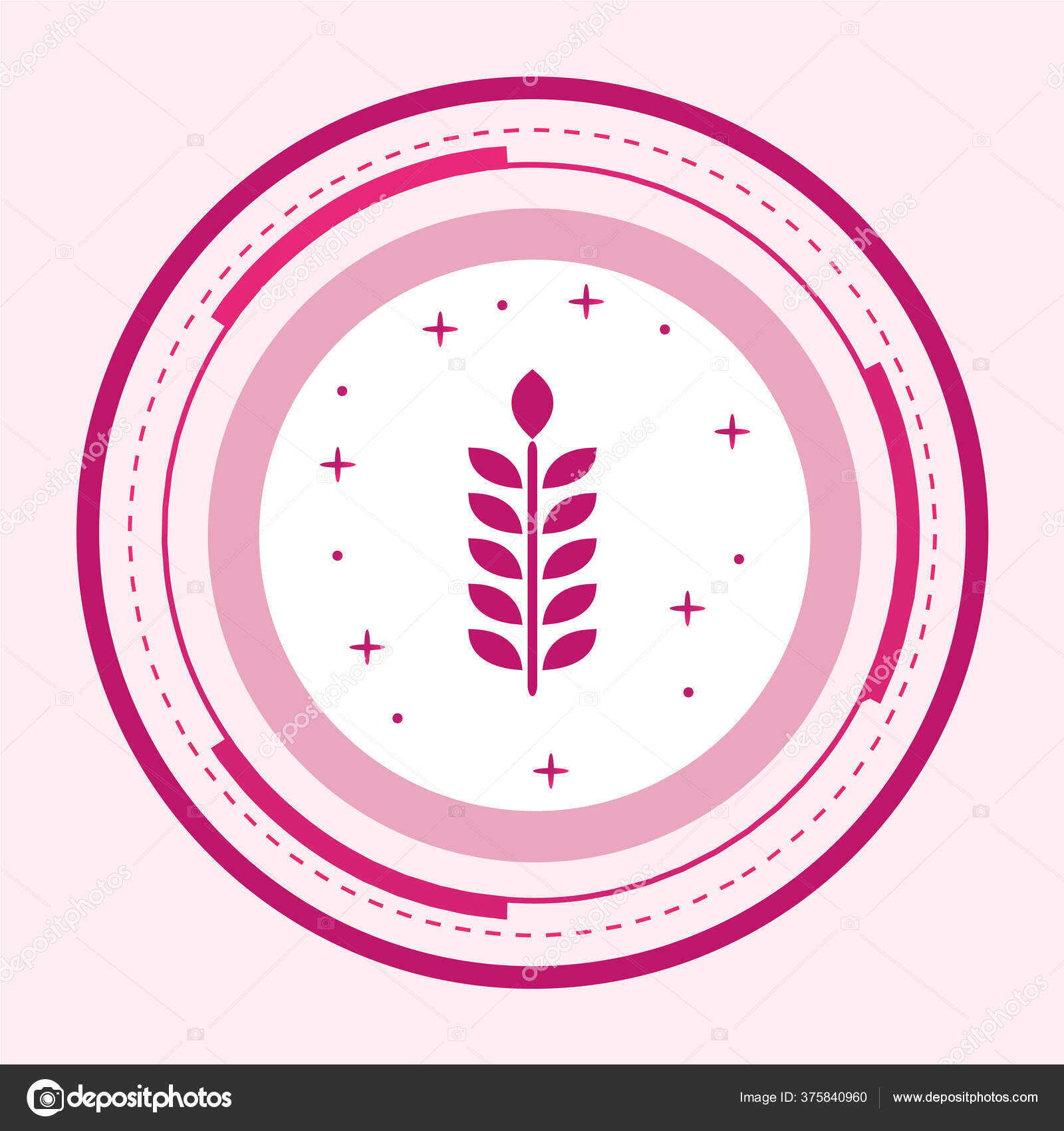 Food Web Icon Vector Illustration — Stock Vector © IYIKON #375840960