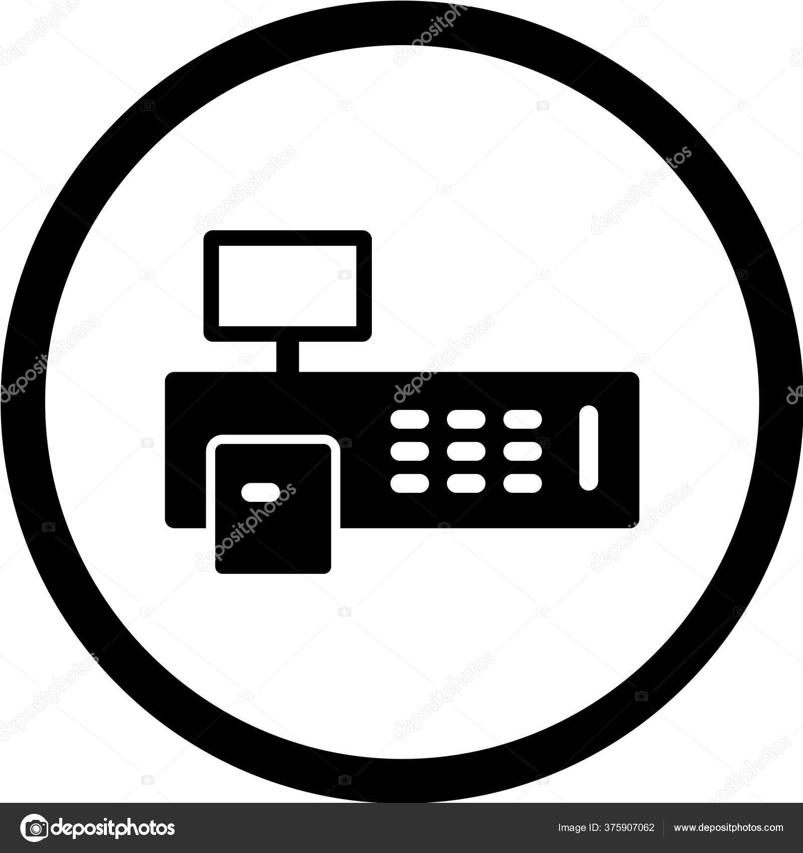 Computer Vector Illustration Simple Icon Stock Vector Image by ©IYIKON ...