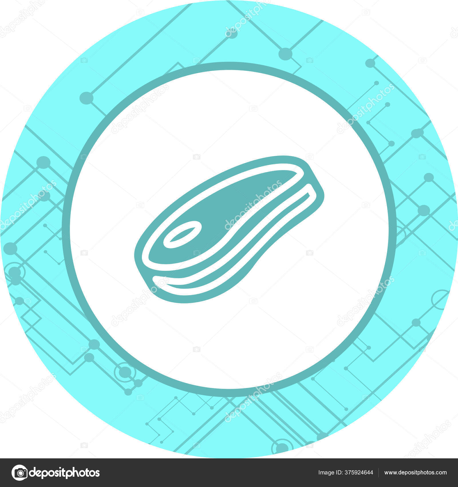 Food Web Icon Vector Illustration — Stock Vector © IYIKON #375924644