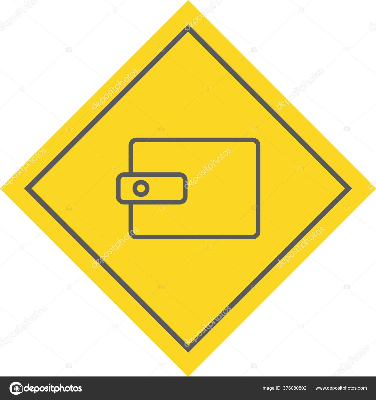 Vector Illustration Modern Lack Icon Warning — Stock Vector © IYIKON ...