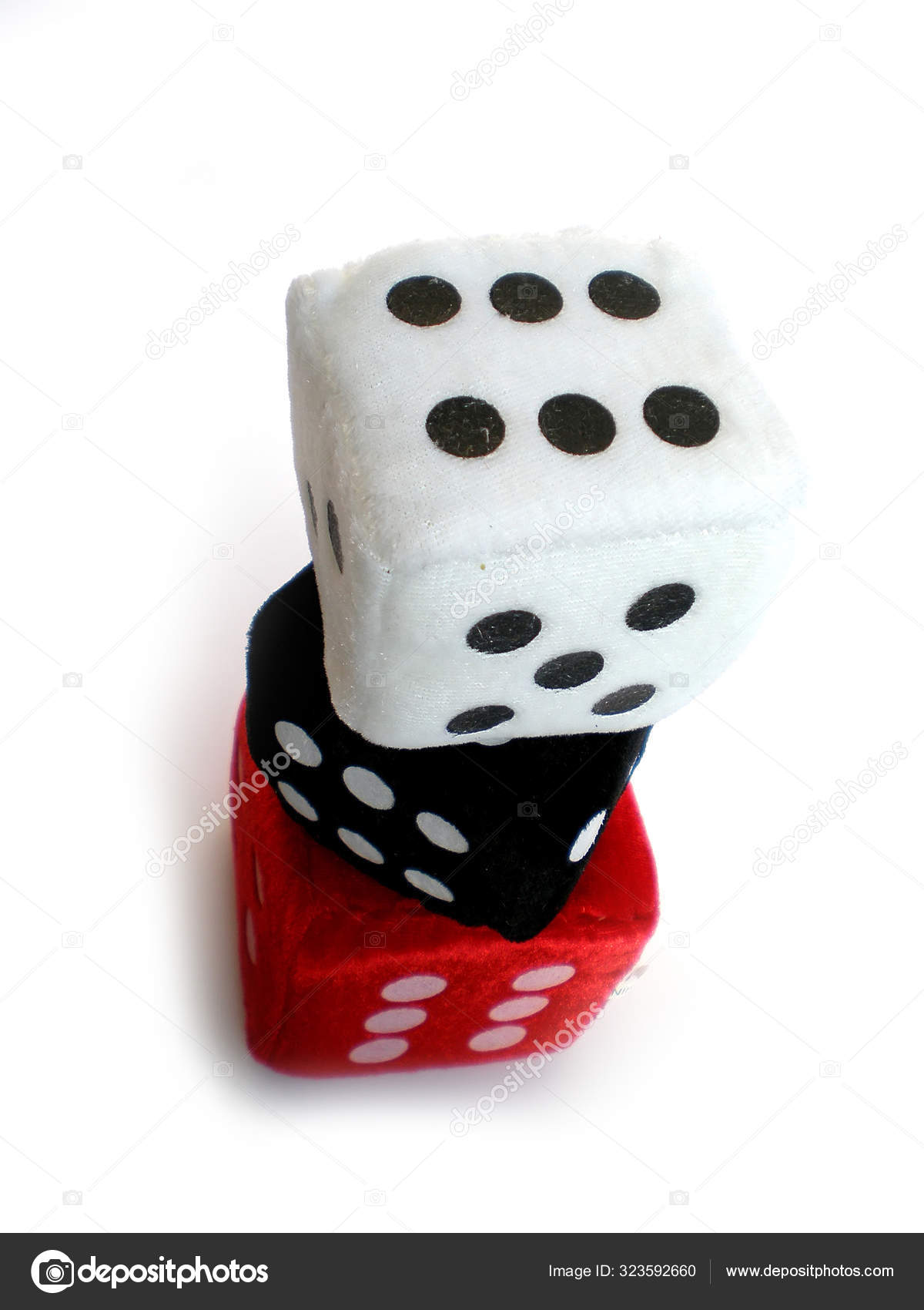 Red White Black Dice Column — Stock Photo © YAYImages #323592660