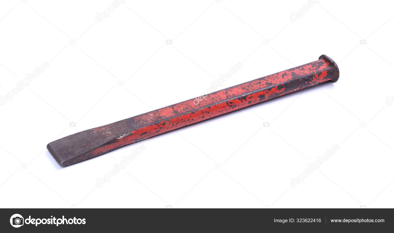 Cold Chisel Isolated White Background Stock Photo by ©YAYImages 323622416