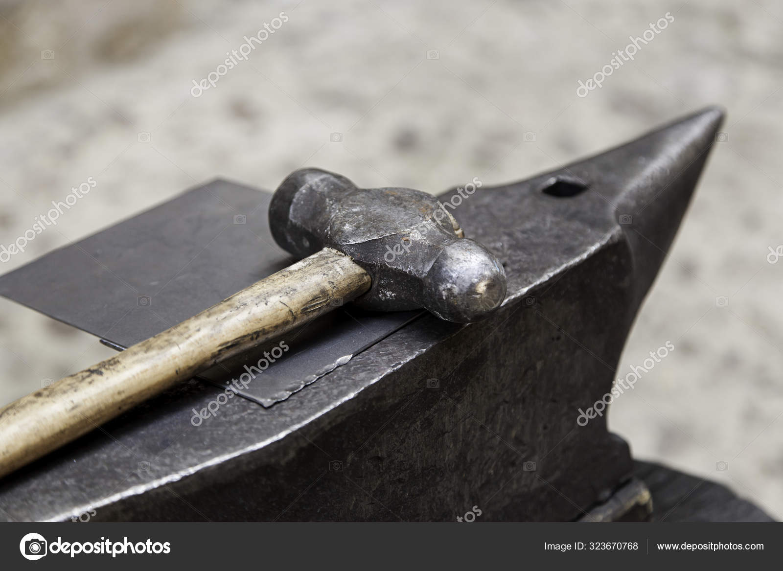Old Hammer Anvil Forge Detail Old Tool Stock Photo by ©YAYImages 323670768