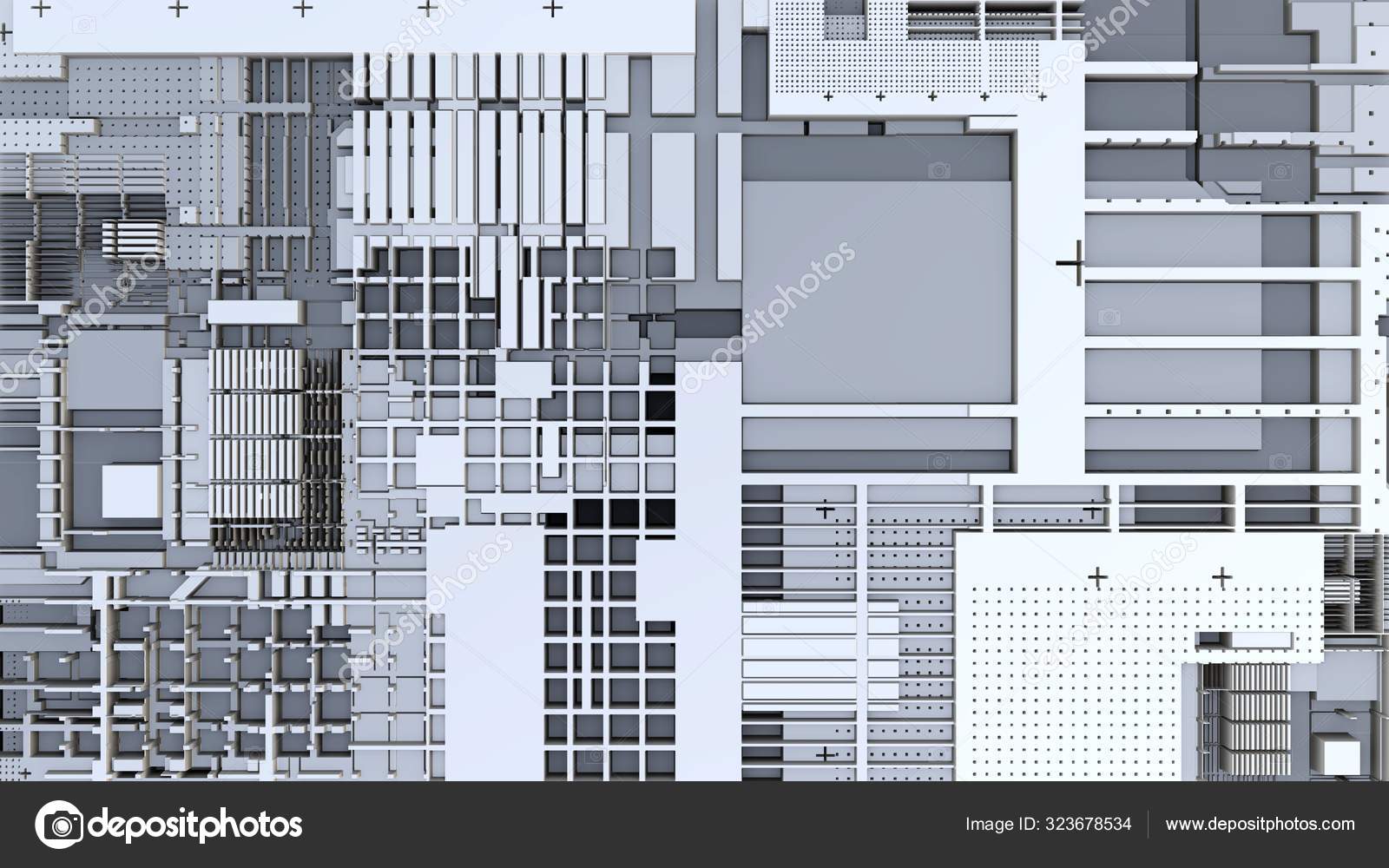 Render Abstract Technology Background Cubes Digital Technology Concept ...