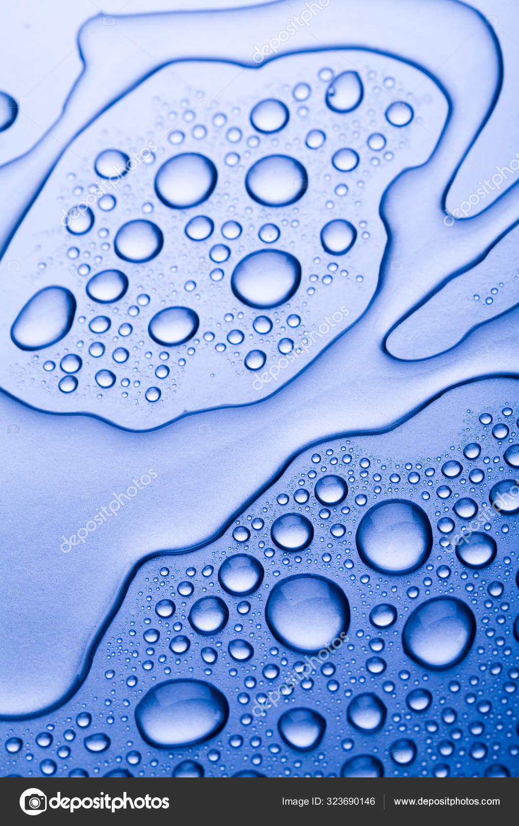 Blue Water Drop Background Stock Photo by ©YAYImages 323690146