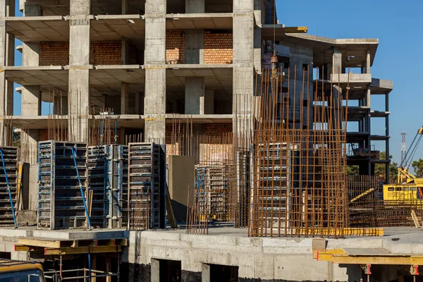 Diseño del refuerzo del marco de refuerzo para la casa del marco de hormigón, casa de ladrillo ...