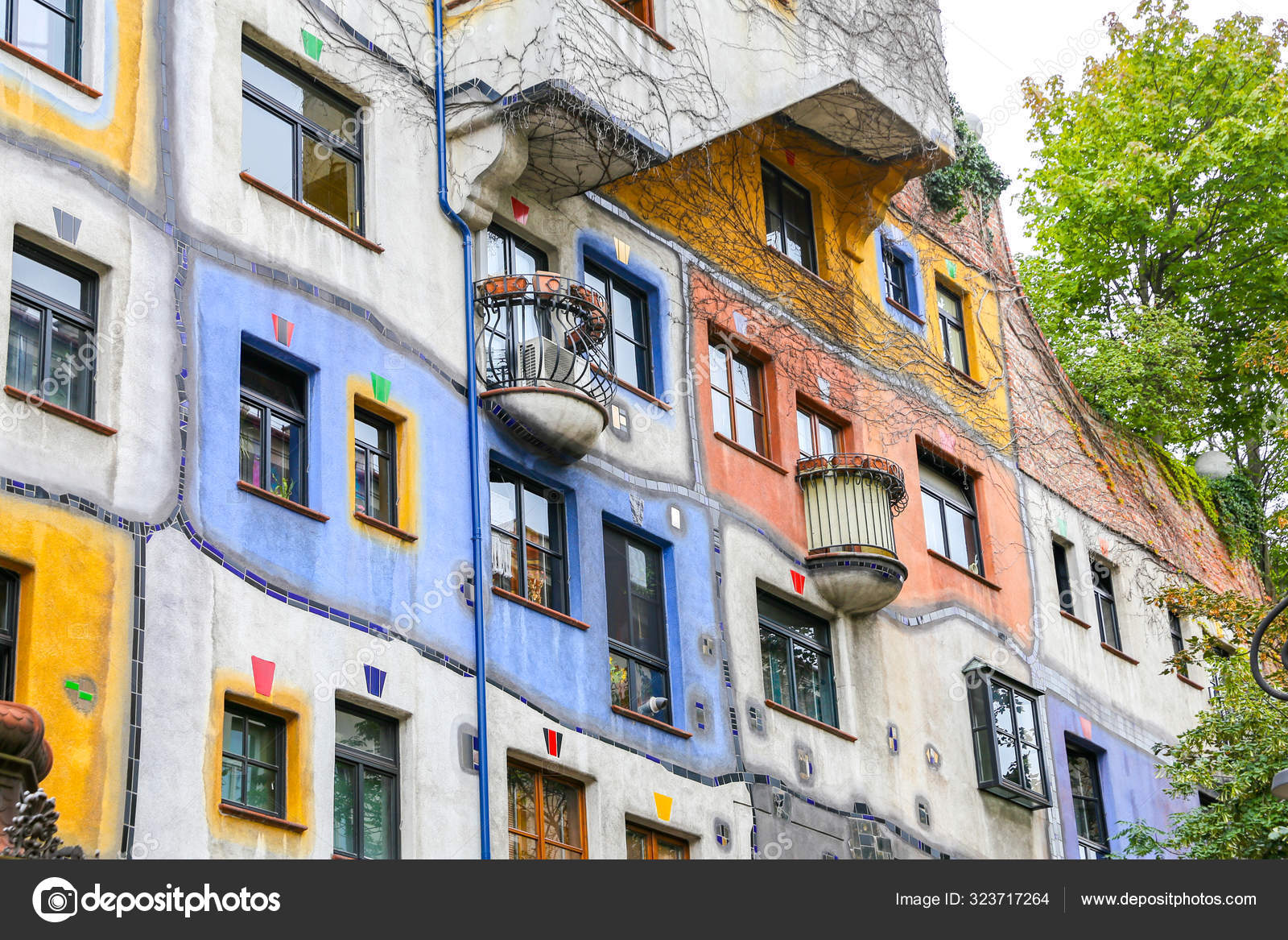 Hundertwasserhaus Landstrabe District Vienna City Austria – Stock ...