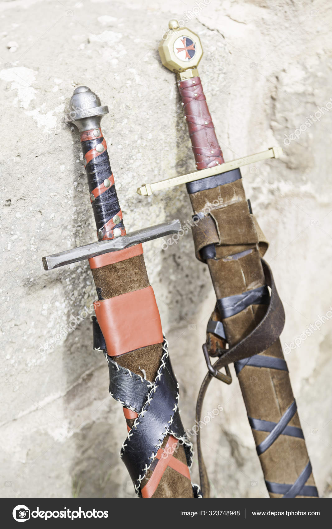 Ancient Medieval Swords Edged Weapons Detail Kill Tool War Destruction ...