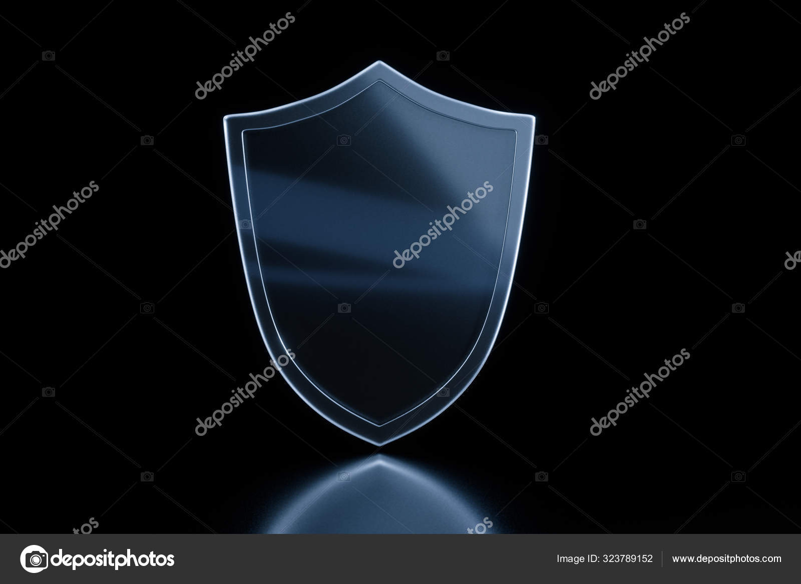 Rendering Defense Shield Technological Background Computer Digital ...