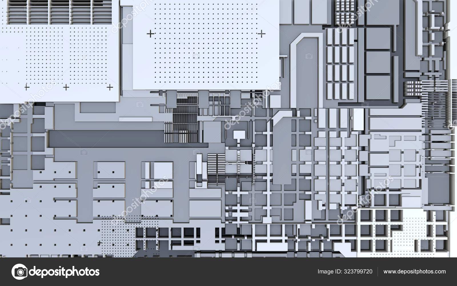 Render Abstract Technology Background Cubes Digital Technology Concept ...