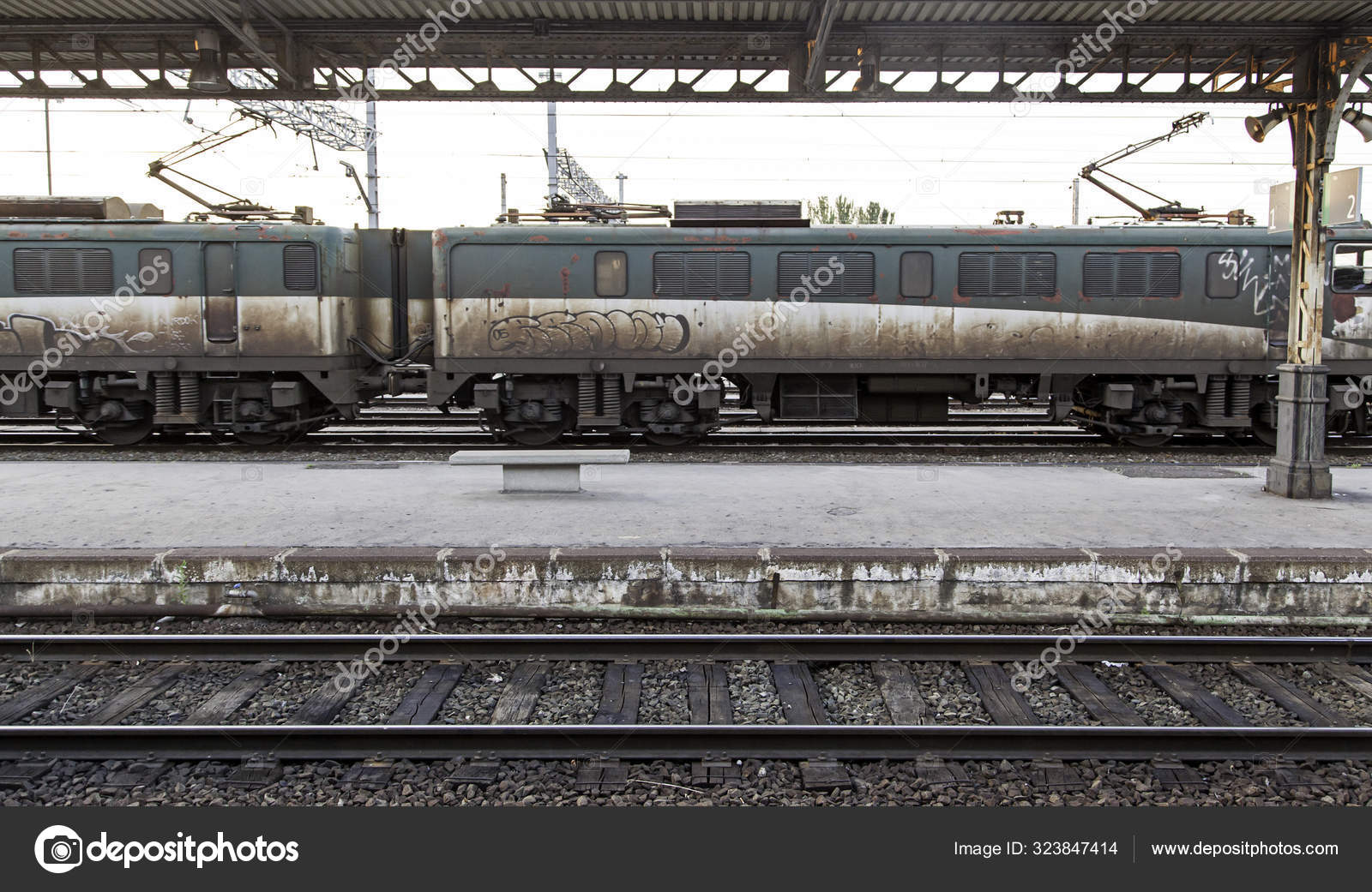 Train Station Detail Transport Train Station Public Transport Stock ...